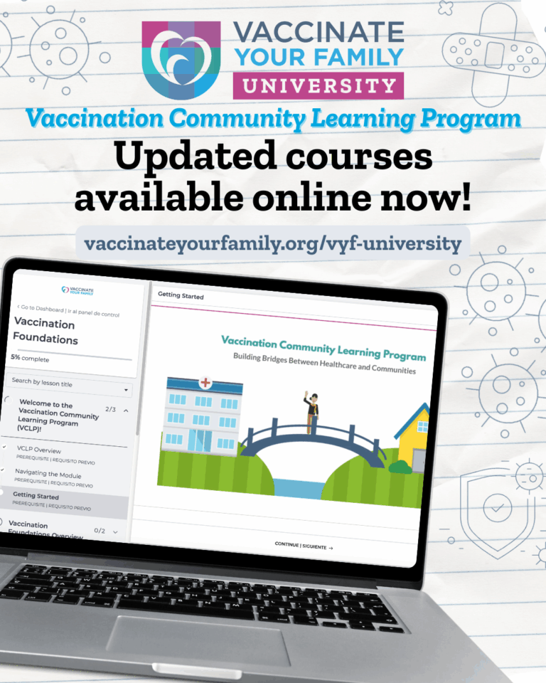 VYF Offers Free Courses Through the Vaccination Community Learning ...
